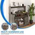 Dextrus Coffee Bar Cabinet,47" Farmhouse Sideboard Cabinets with Power ...