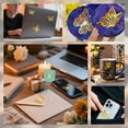 1set 9Pcs Nickel Self-adhesive Picture Stickers Metal Decals Golden ...