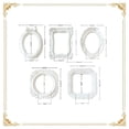 White Mini Picture Frames 5 Count Multi-Use Decor - Walmart.com