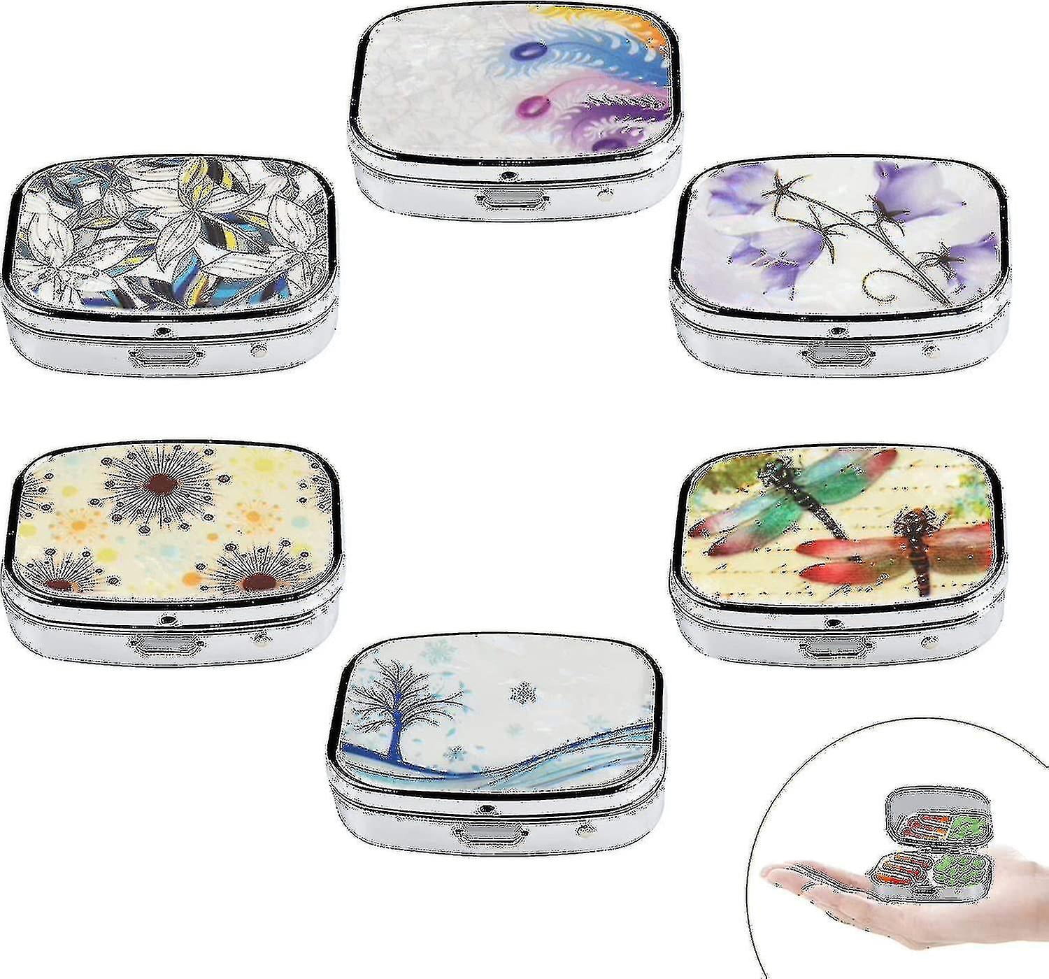 Pack De 6 Pastilleros, Pastillero, Pastillero, Metal Con L, 2 ...