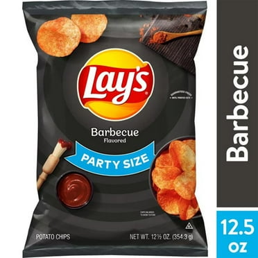 Lay's Wavy Hickory BBQ Flavored Potato Chips, 7.5 oz Bag - Walmart.com