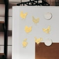 1 Set 9Pcs Nickel Self-adhesive Picture Stickers Metal Decals Golden ...