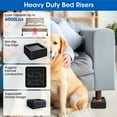 Bed Risers 2 Inch 4pcs Heavy Duty, Furniture Risers Lifts Supports Up ...