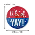 AMERICA'S #1 FAN Independence Day Button Pin, 58mm Patriotic Tinplate ...
