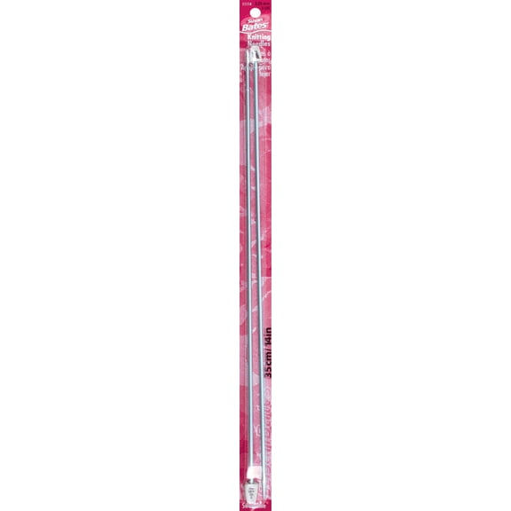 Susan Bates Silvalume Single Point Knitting Needles 14"-Size 3/3.25mm ...