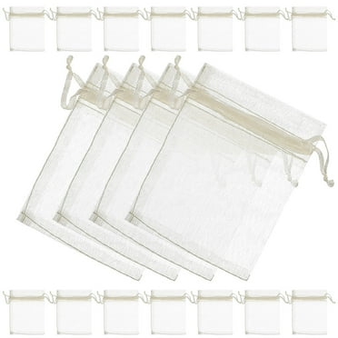 Supersellers 100pcs Small Drawstring Mesh Gift Bags Organza Bags 2.8x3 ...