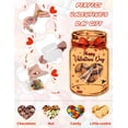 50 Pack Mason Jar Valentine Cards for Kids - with Heart Window & Treat ...