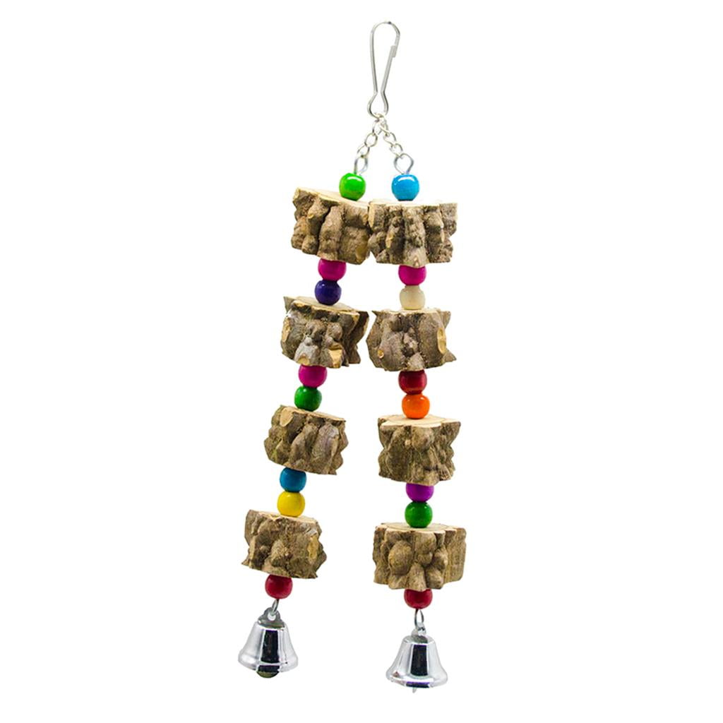 Bird Chew Toy Knots Block Parrot Chewing Toys Colorful Bird Cage ...