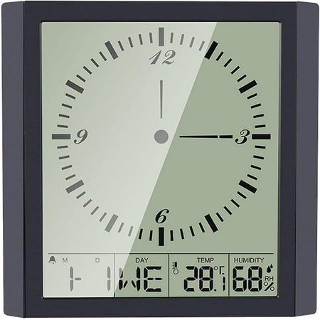 Atomic Digital-analog Wall Clock, Auto-set Atomic Alarm Clock With Date ...