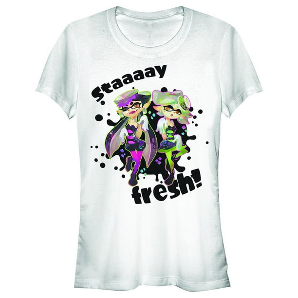Junior's Nintendo Splatoon Stay Fresh Graphic Tee White Medium ...