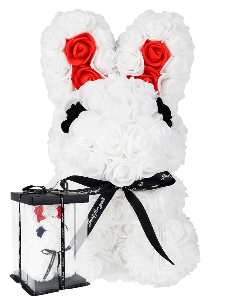 Relax love Flower Rose Rabbit PE Foam Artificial Rose Bunny Cute Flower ...