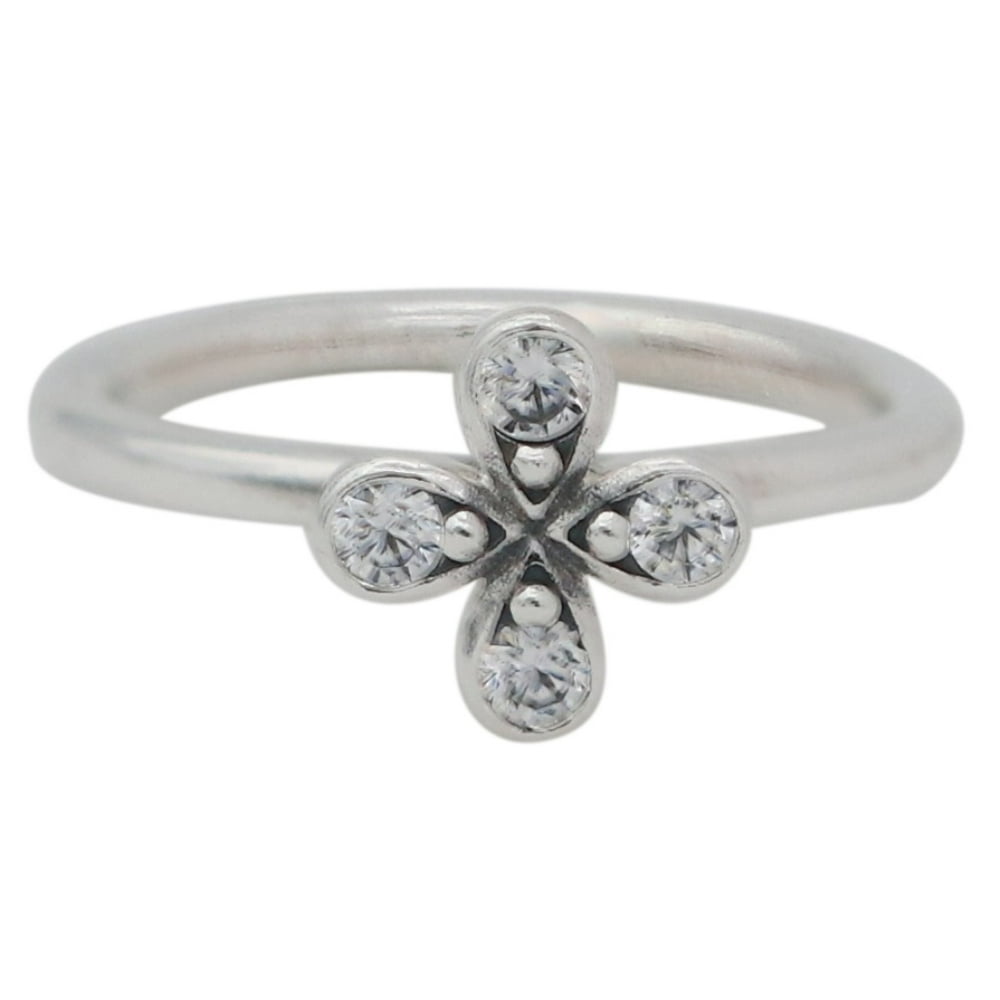 PANDORA - PANDORA Four-Petal Flower Ring - 54 - Walmart.com - Walmart.com