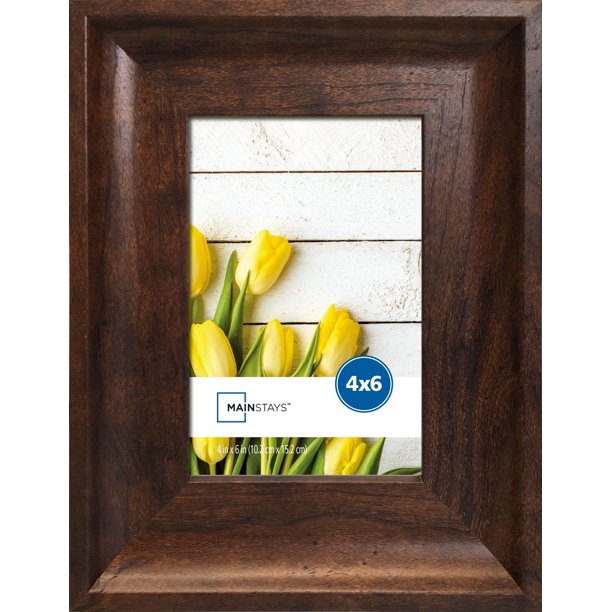 Mainstays Brown 4x6 Scoop Gallery Wall Picture Frame - Walmart Business