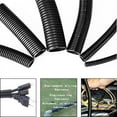Split Loom Tubing Wire Conduit, Black Corrugated Wire Tube Cable ...