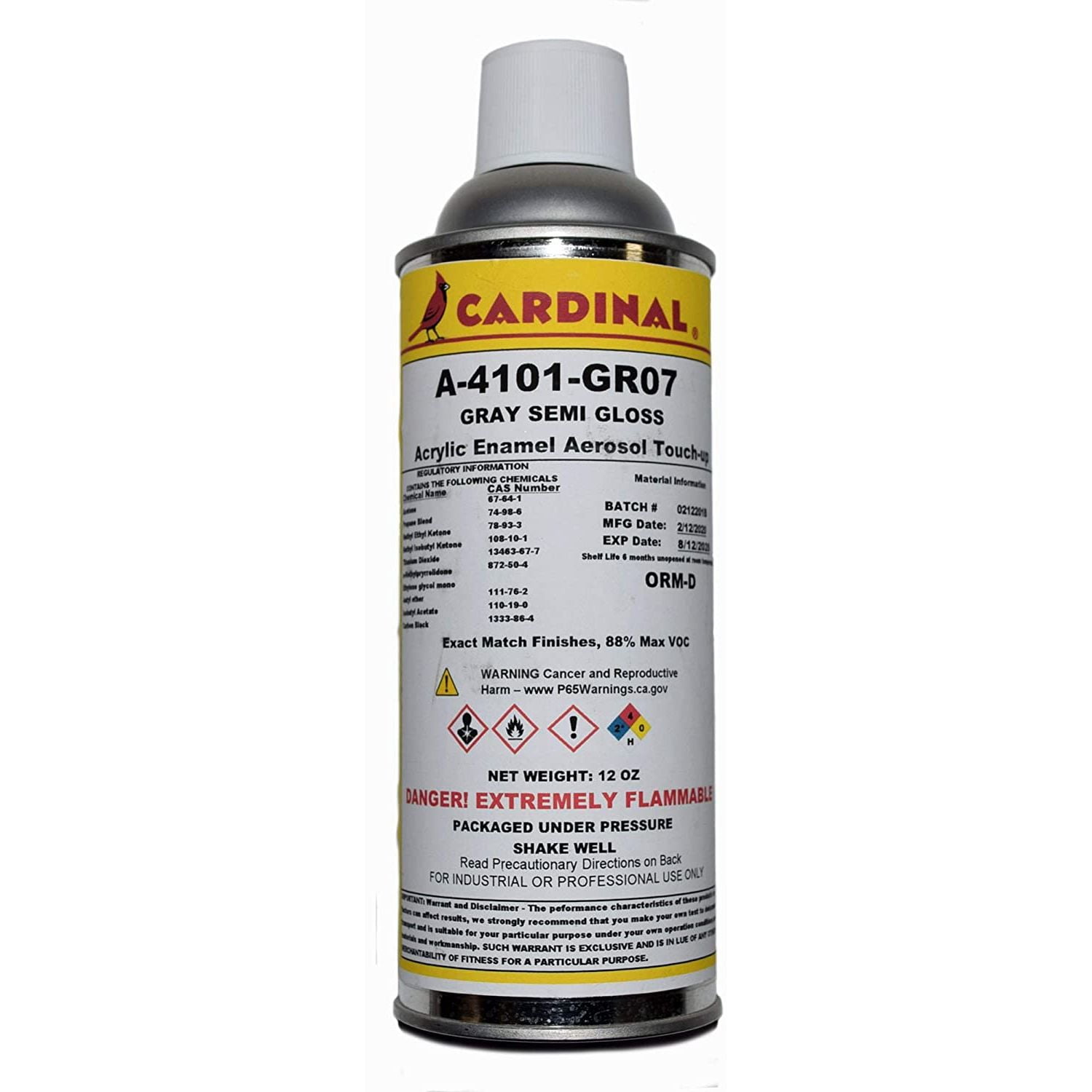 A4101 GR07 GRAY SEMI GLOSS POWDER COAT SPRAY PAINT | Car Parts and ...