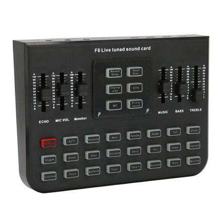 Sound Card, Sound Adjustment Mode 48KHz 16 Bits USB Live Sound Card For ...