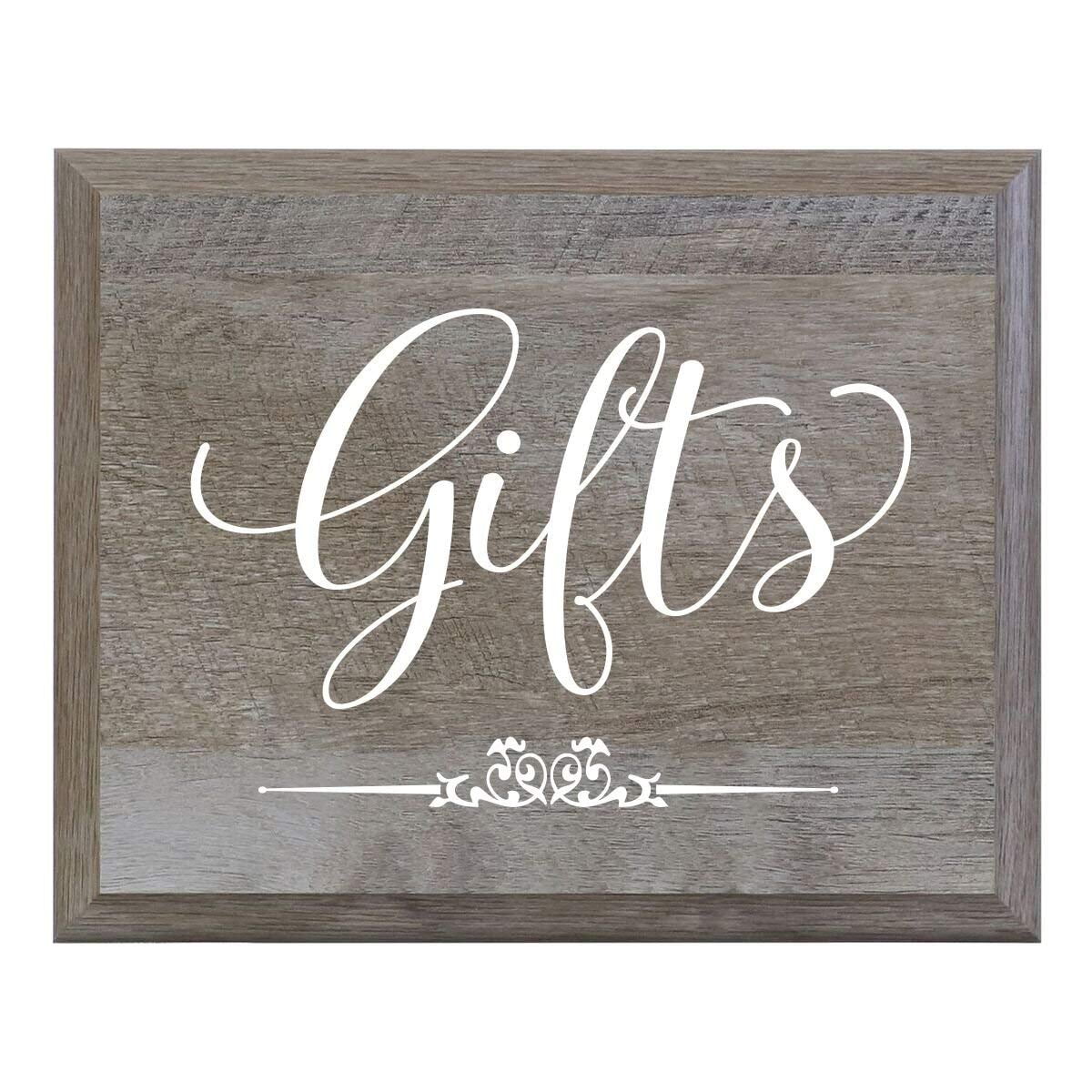 "Gifts" Wedding Sign for Ceremony or Reception - Bride and Groom Gift ...
