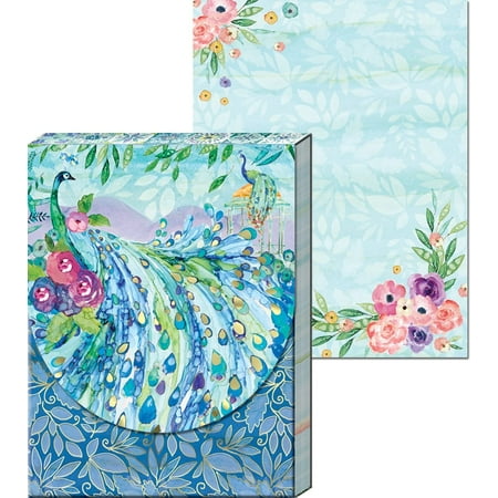 Punch Studio, Pagoda Peacock, Pocket Notepad, 75 Printed Sheets ...