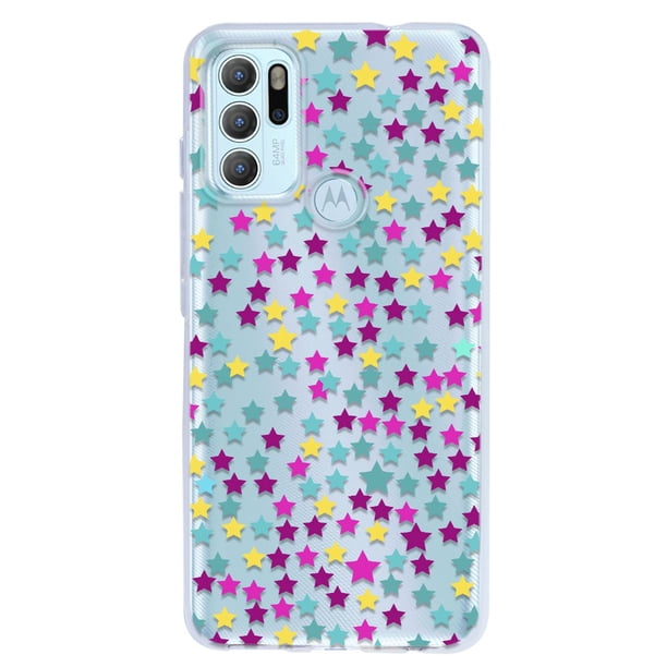 Funda para Moto G60S Estrellas de Colores Uso Rudo, InstaCase Protector ...
