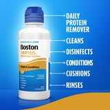 (2 pack) Boston SIMPLUS Multi-Action Contact Lens Saline Solution and ...