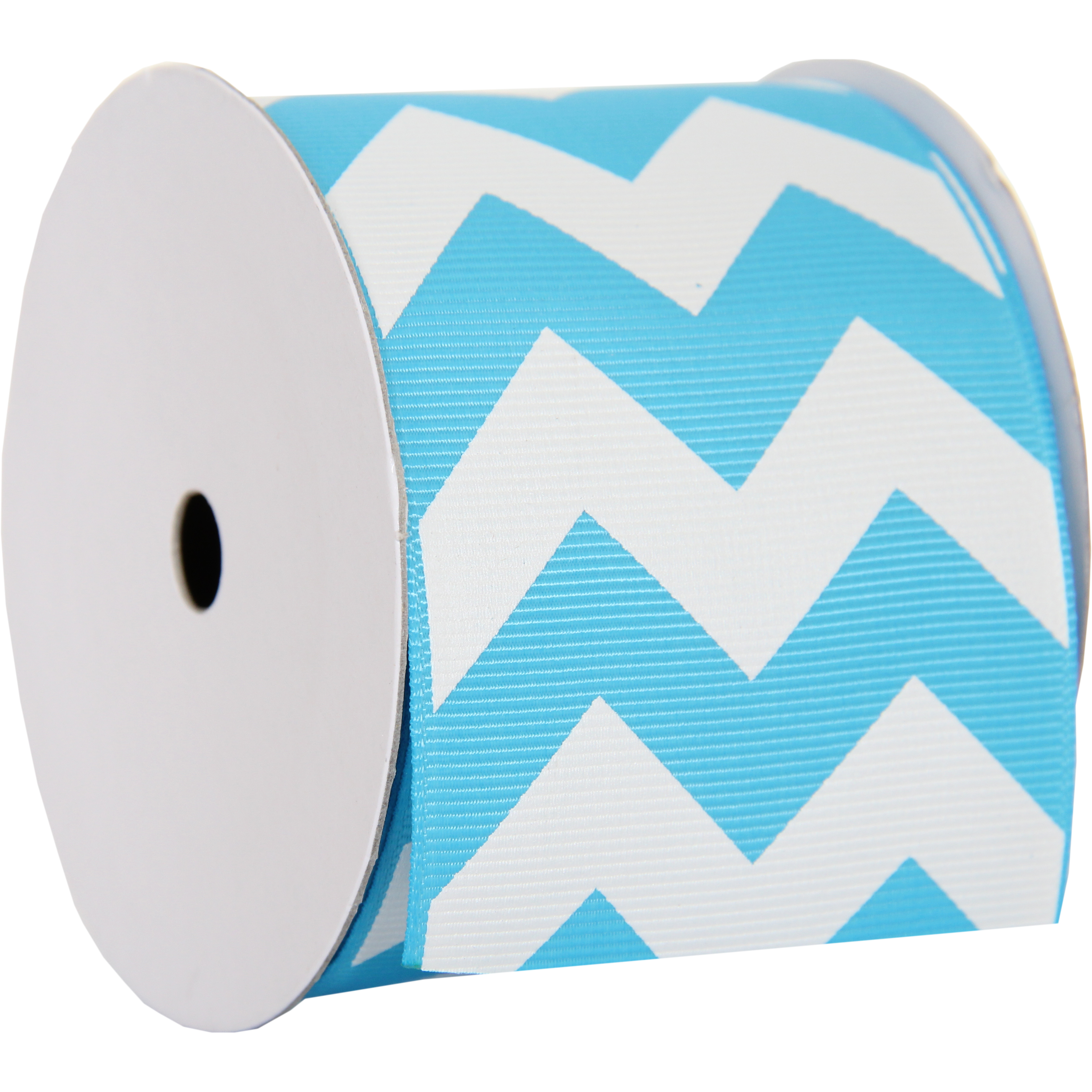 Grosgrain Chevron Ribbon by Threadart 2 1/4" - 5 Yards - Aqua - Walmart.com