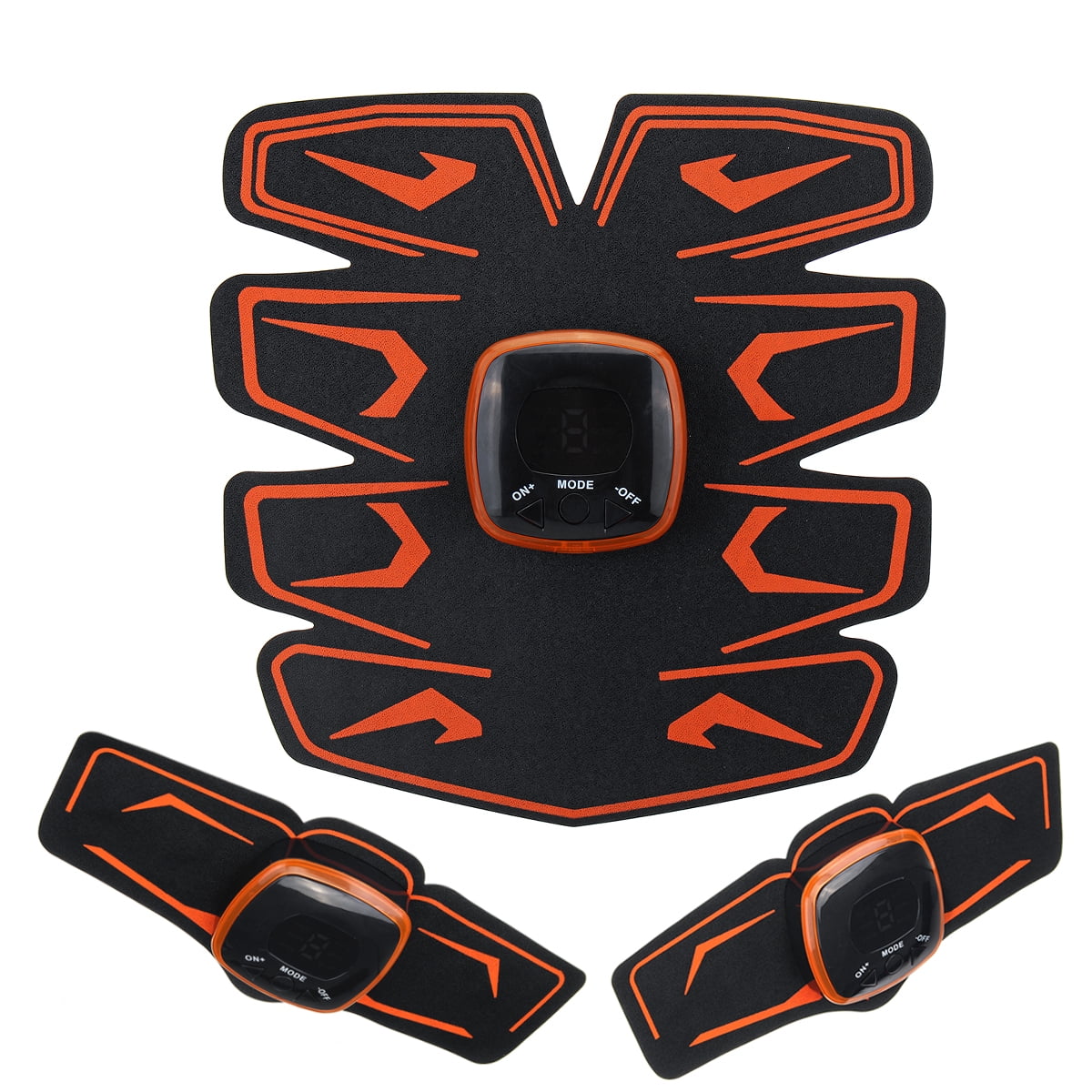 8 Pads Electric Muscle Training Gear EMS Abdominal Stimulator Smart ...
