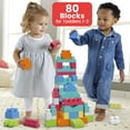 MEGA BLOKS Fisher-Price Toy Blocks Red Big Building Bag with Storage ...