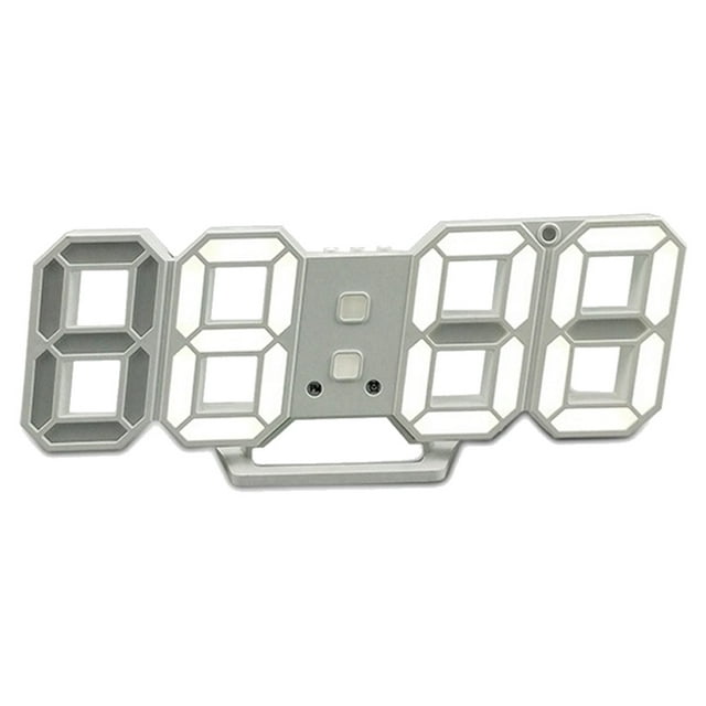 3D LED digital clock alarm clock digital wall clock stereo clock ...