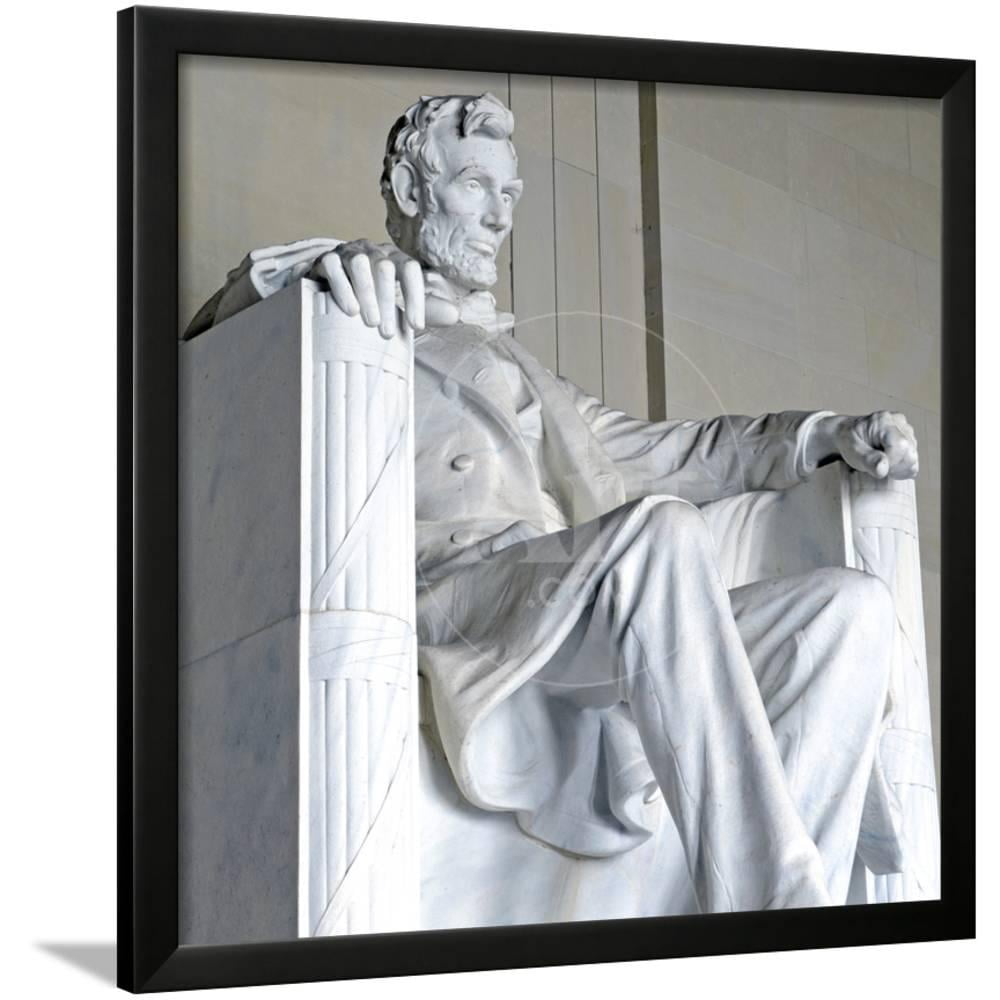 Abraham Lincoln Statue, Lincoln Memorial, Washington Dc, USA, Framed ...