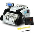 Gymax Money Cash Counter Bill Currency Counting Machine w/ 3 Displays ...