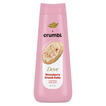 Dove Crumbl Moisturizing Liquid Body Wash Strawberry Crumb Cake, 20 oz ...