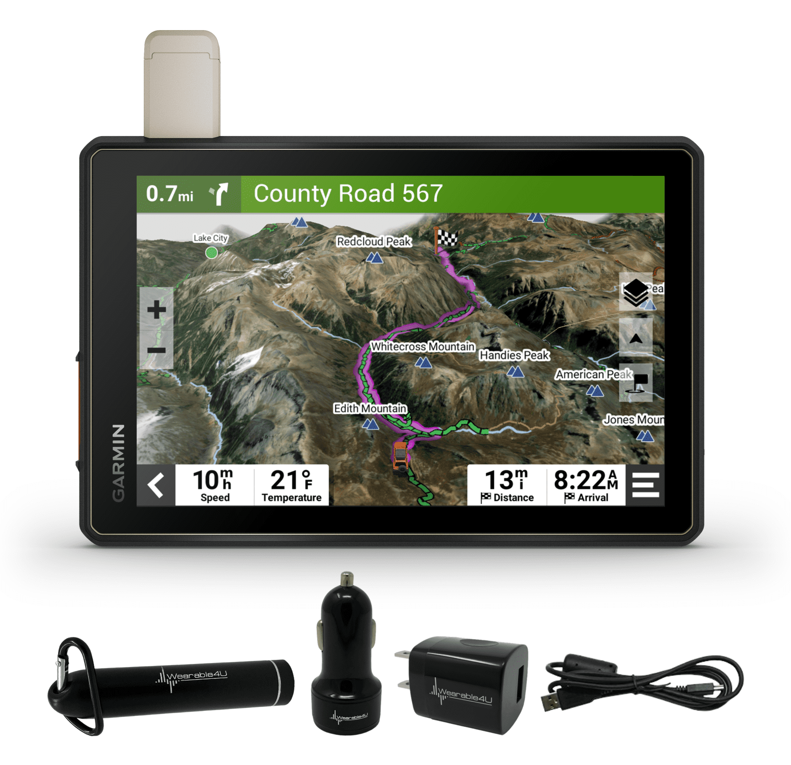 Garmin Tread Overland All-Terrain GPS Navigator 8" Rugged with ...