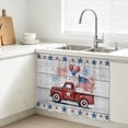 4th of July Small Cabinet Curtains 11"W x 13"L, Independence Day ...