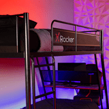 X Rocker Armada Gamer Setup - Twin/Twin Bunk Bed with Built-In Gaming ...