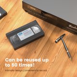 Reshow VHS VCR Head Cleaner, Dry Cleaning Kit for VHS Tape Playback ...