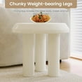 19.68" Round Side Table for Living Room, Modern Circle End Table Circular Nightstand for Bedroom ...