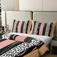 YST Teens Cheetah 100% Cotton Duvet Cover,Gold Pink Leopard Print ...