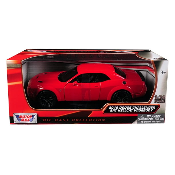 2018 Dodge Challenger SRT Hellcat Widebody Red 1/24 Diecast Model Car ...