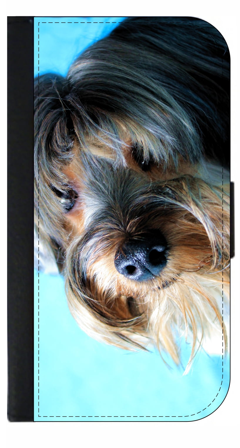 Yorkie - Wallet Style Cell Phone Case with 2 Card Slots and a Flip ...