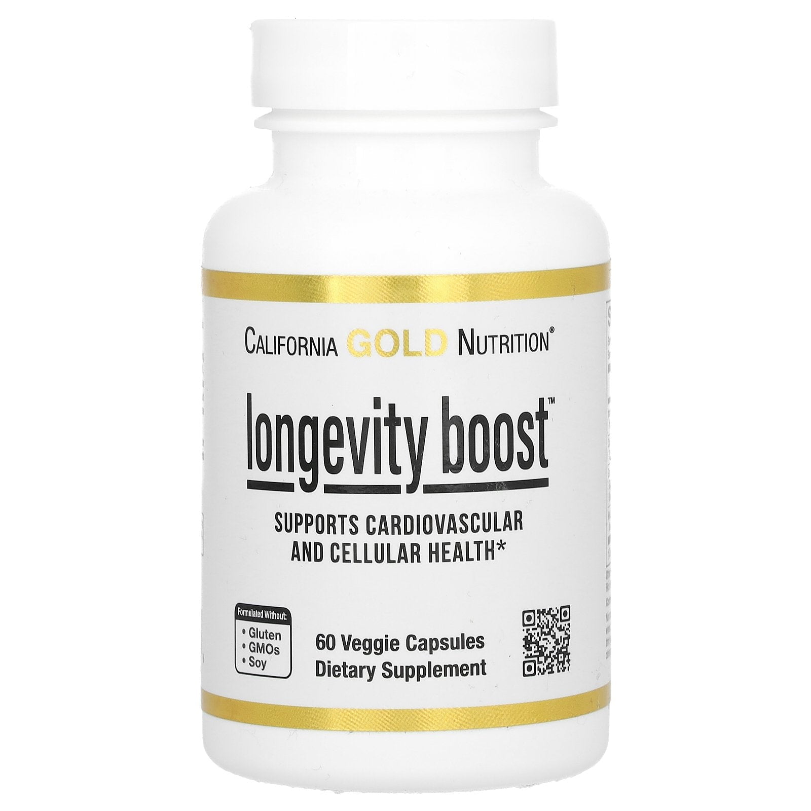Suplemento California Gold Nutrition Longevity Boost 60 cápsulas | Walmart en línea