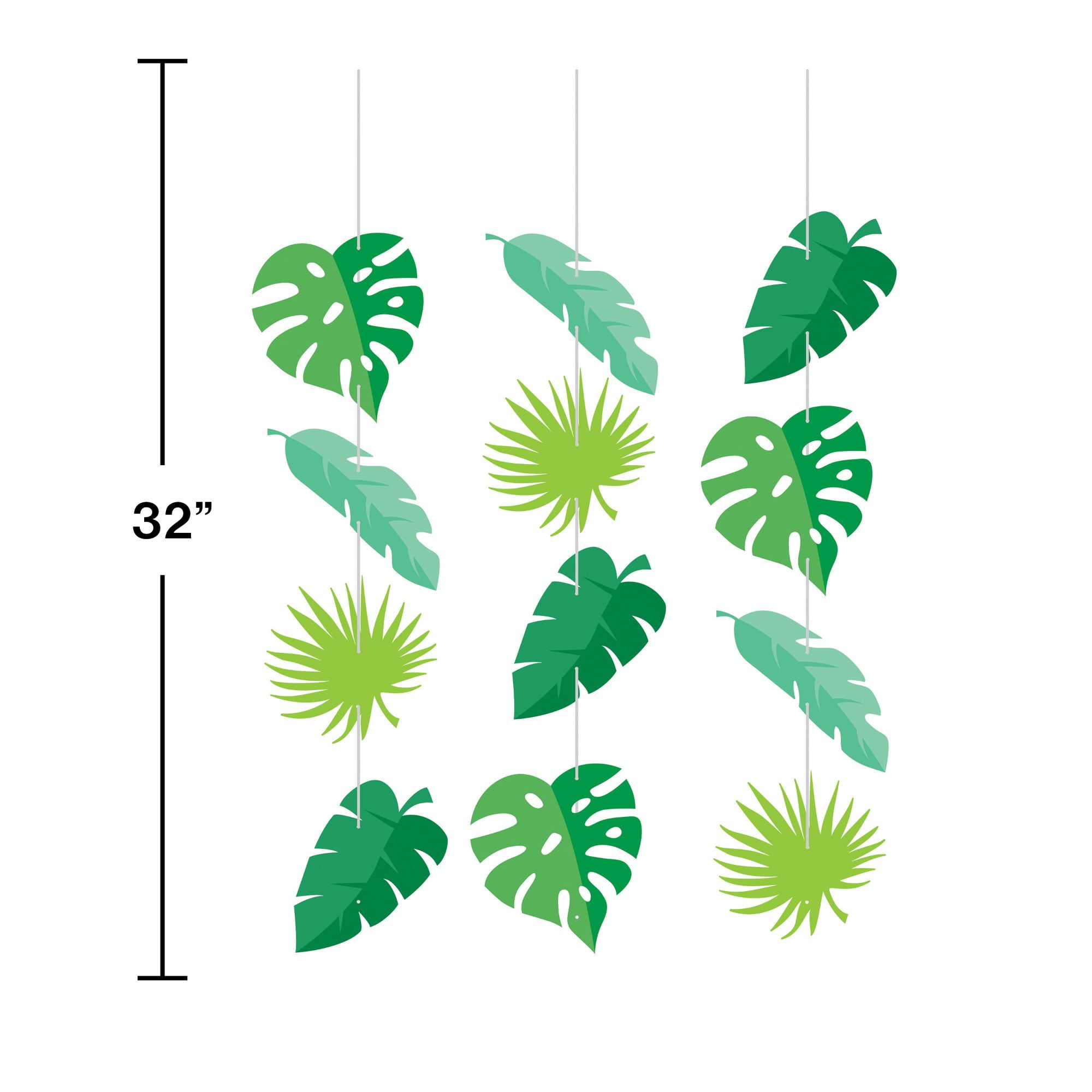Jungle Leaves Template