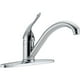 Delta 100LF-HDF Classic Single Handle Centerset Kitchen Faucet, Chrome ...
