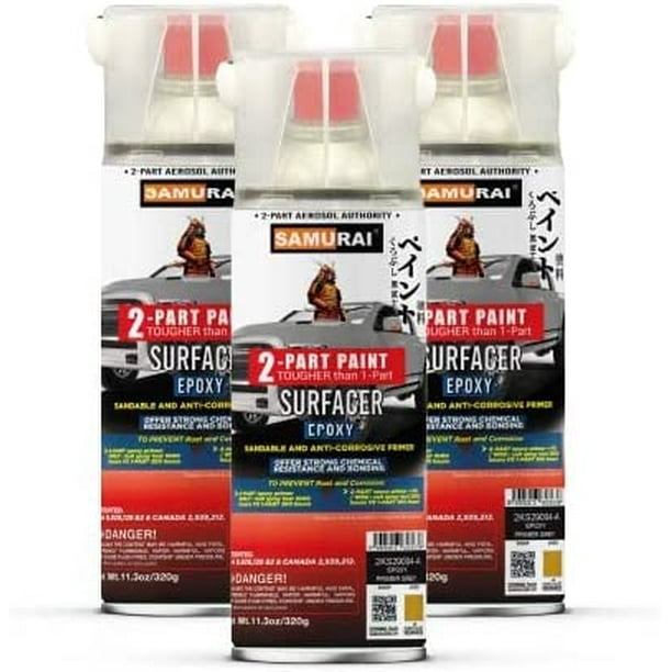 Samurai 2-Part Spray Paint Epoxy Primer for Car Surfacer (Undercarriage ...