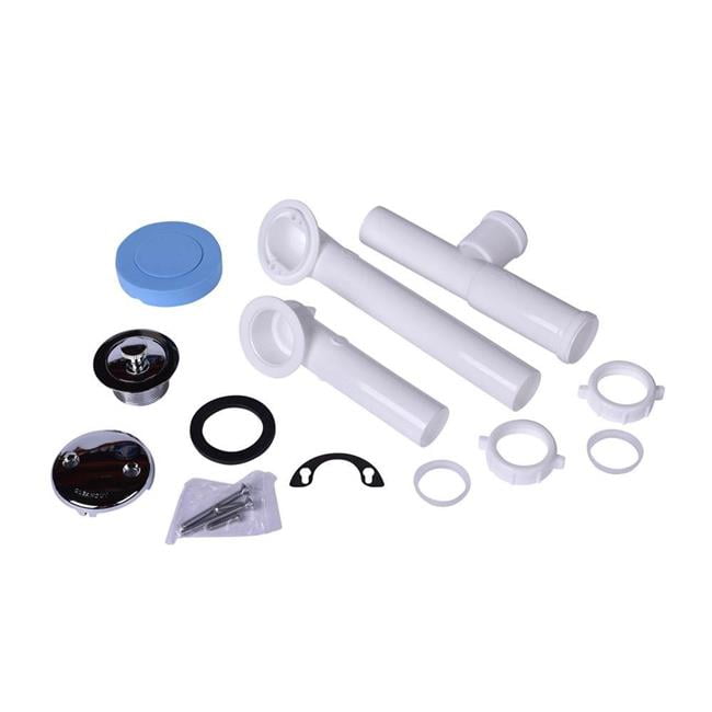 Dearborn P8227BG Zinc Bagged Waste & Overflow Full Kit with White ...
