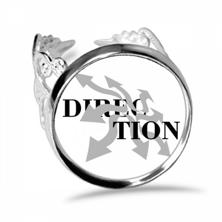 Positioning Direction Indication Path Ring Adjustable Love Wedding ...
