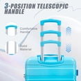 Alvantor 3 Piece Luggage Sets, Hardside Lightweight Suitcase with ...