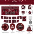 Maroon 2026 Graduation Party Decoration Kit for High School College ...