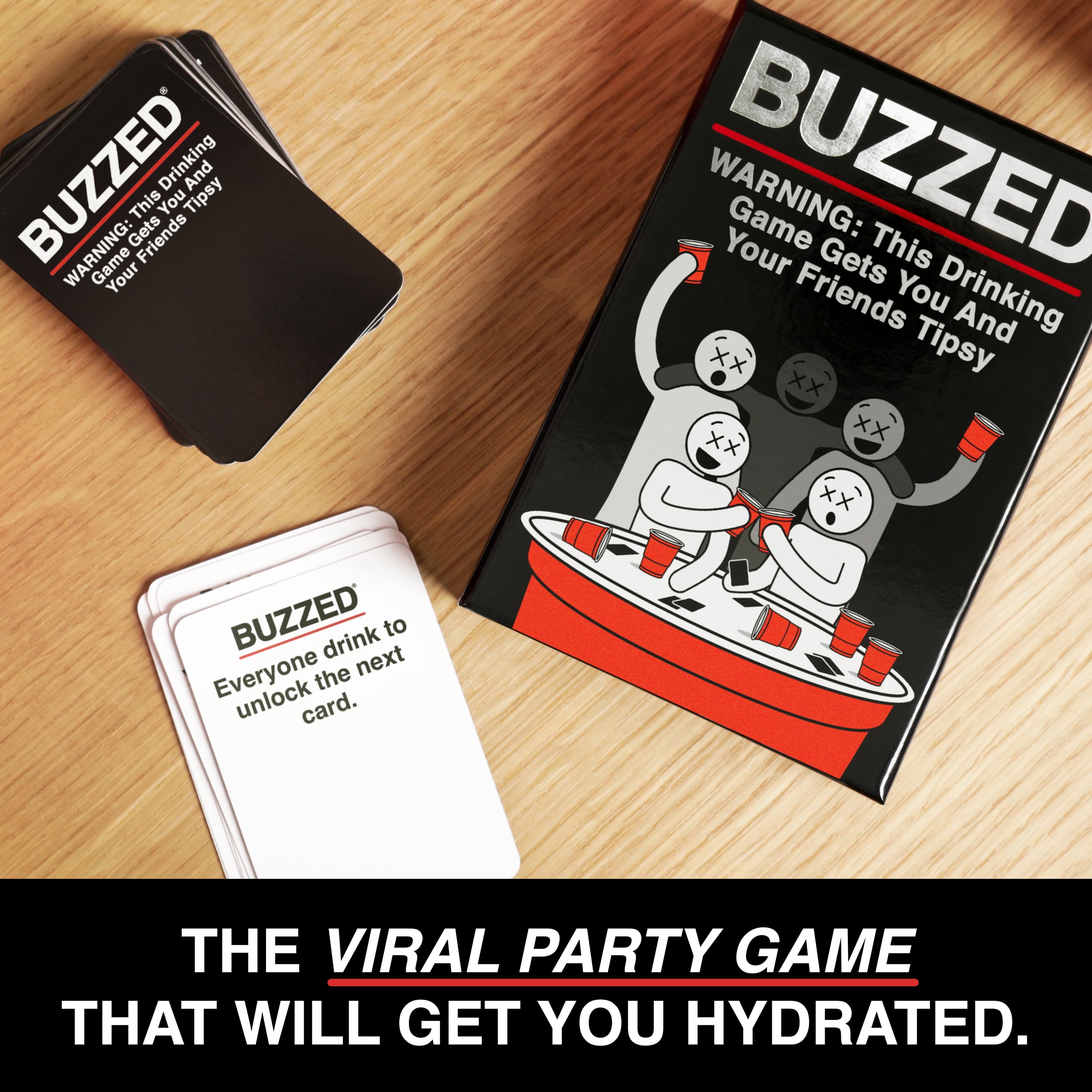 Buzzed Hydrated – The Hilarious Adult Drinking Game for Tailgate Games and Football Parties by ...
