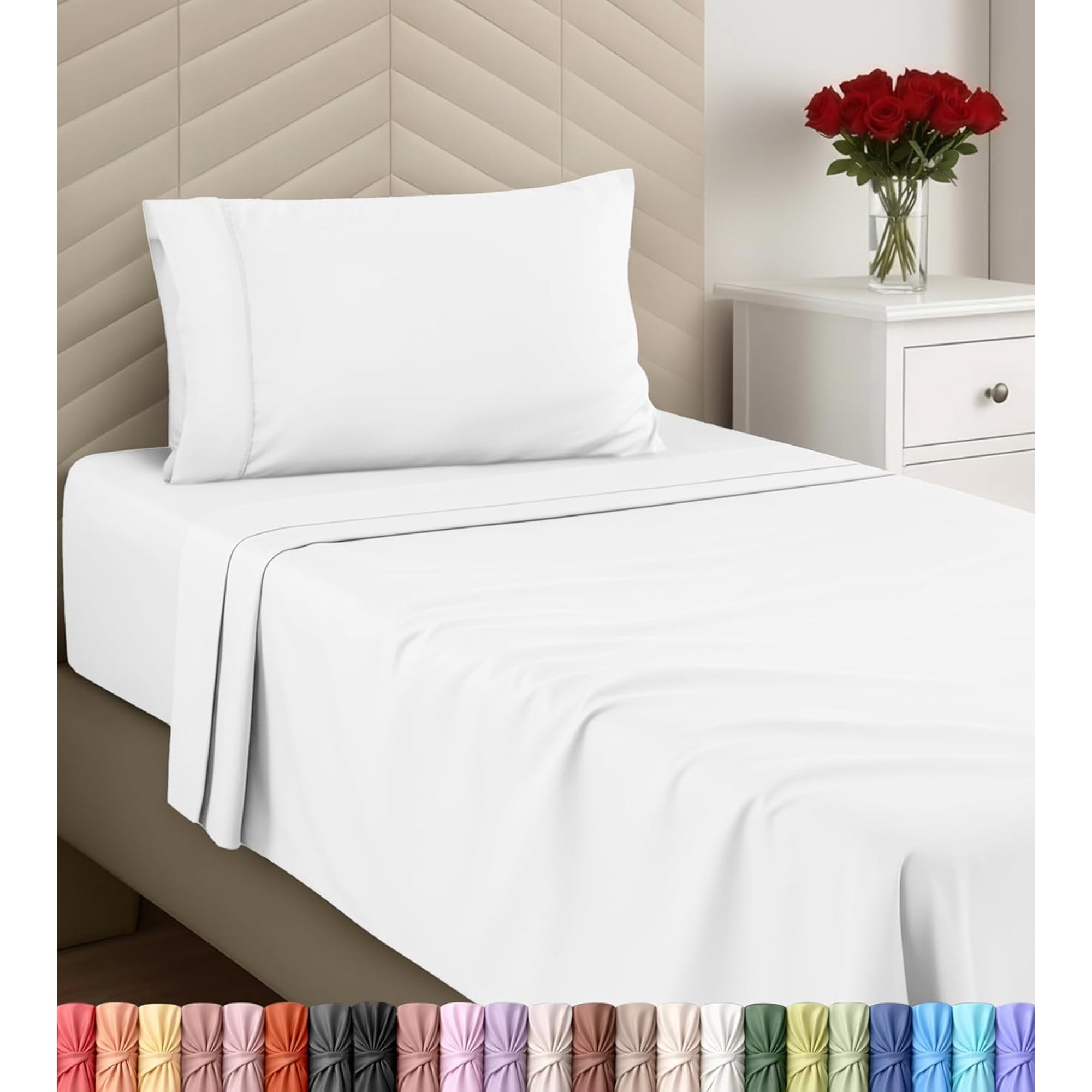 Click here for Unbranded Bedding Queen Sheet Set - Brushed Microf... prices
