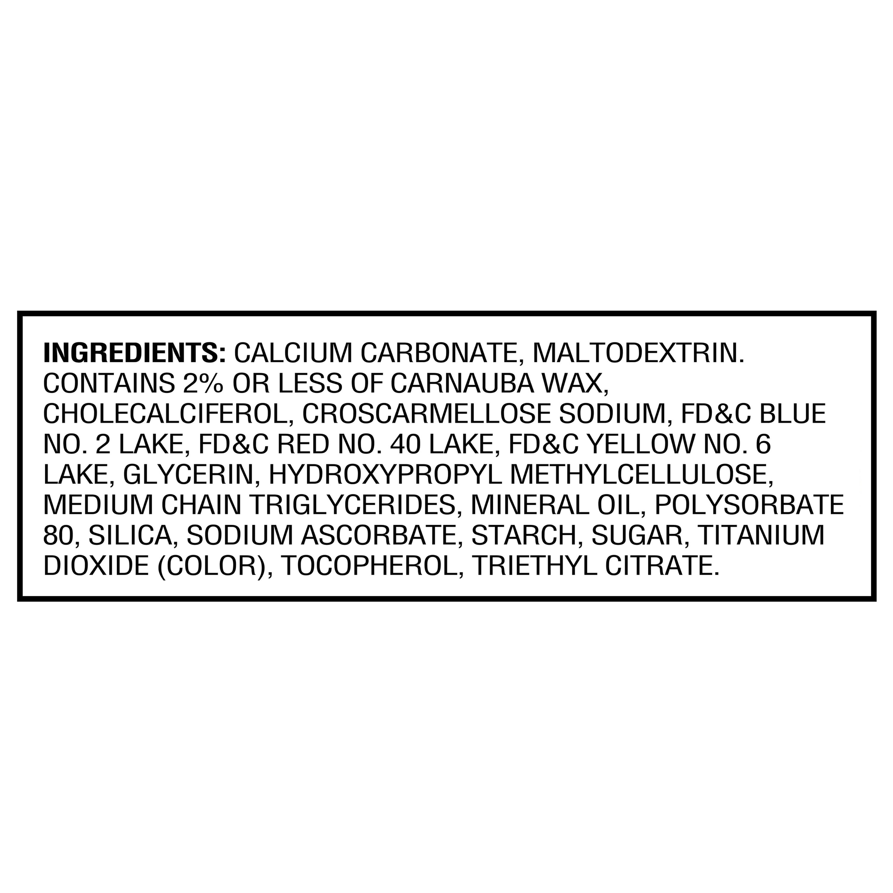 Equate Calcium + D3 Tablets Dietary Supplement, 600 mg, 120 Count